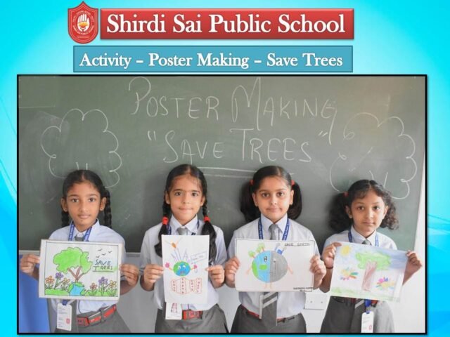 CLASS II – EVS – Poster Making Activity – Save Trees – Shirdi Sai ...